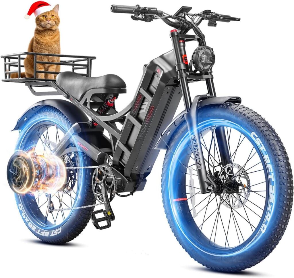 2025 eAhora Romeo Pro 2 4000W 46MPH Dual Motor Electric Bike for Adults ...